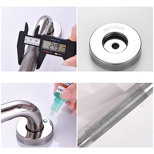 LEYILE 304 Stainless Steel Knurled Handrail Kitchen Toilet Bathroom Elderly Safety Handrail Shower Room Handle Grab