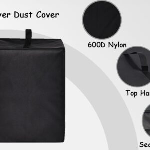 CouldyCasi Air Fryer Cover Heavy Duty Heat-resistant Waterproof Dust Protective Air Fryer Oven Cover Case Compatible with CHEFMAN Multifunctional Digital Air Fryer 10L Family Size (Black)