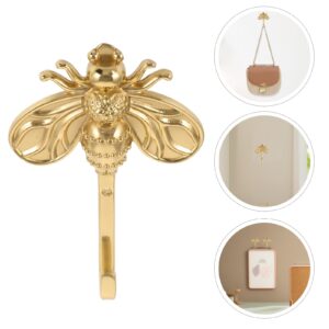 Ciieeo Wall Hook Bee Design Vintage Towel Hook Coat Hanger Honeybee Key Holder Animal Rack for Hanging Scarves Bags Purses Hats Towels Hat