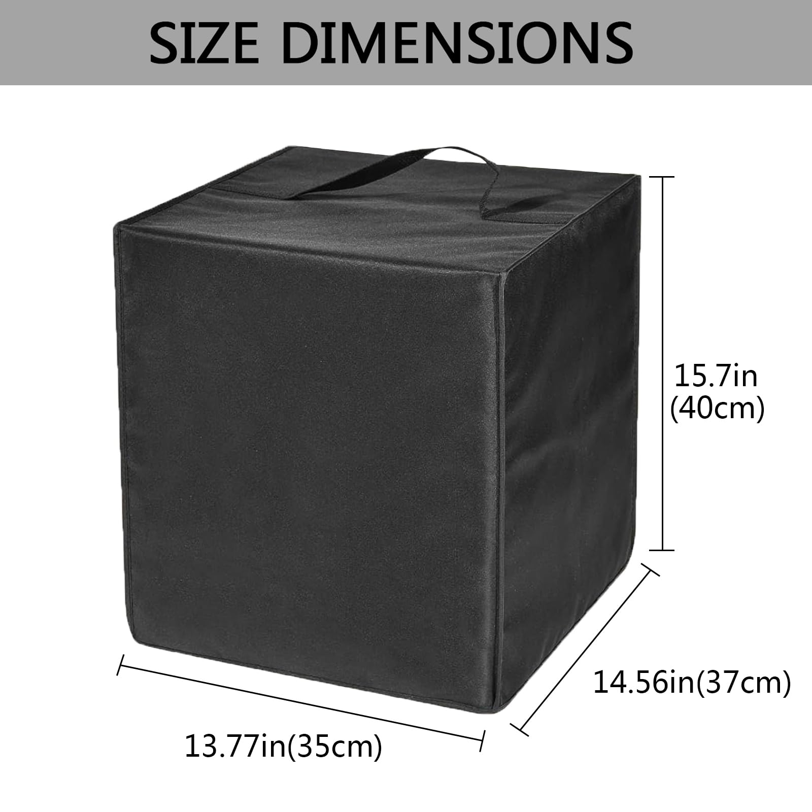 CouldyCasi Air Fryer Cover Heavy Duty Heat-resistant Waterproof Dust Protective Air Fryer Oven Cover Case Compatible with CHEFMAN Multifunctional Digital Air Fryer 10L Family Size (Black)