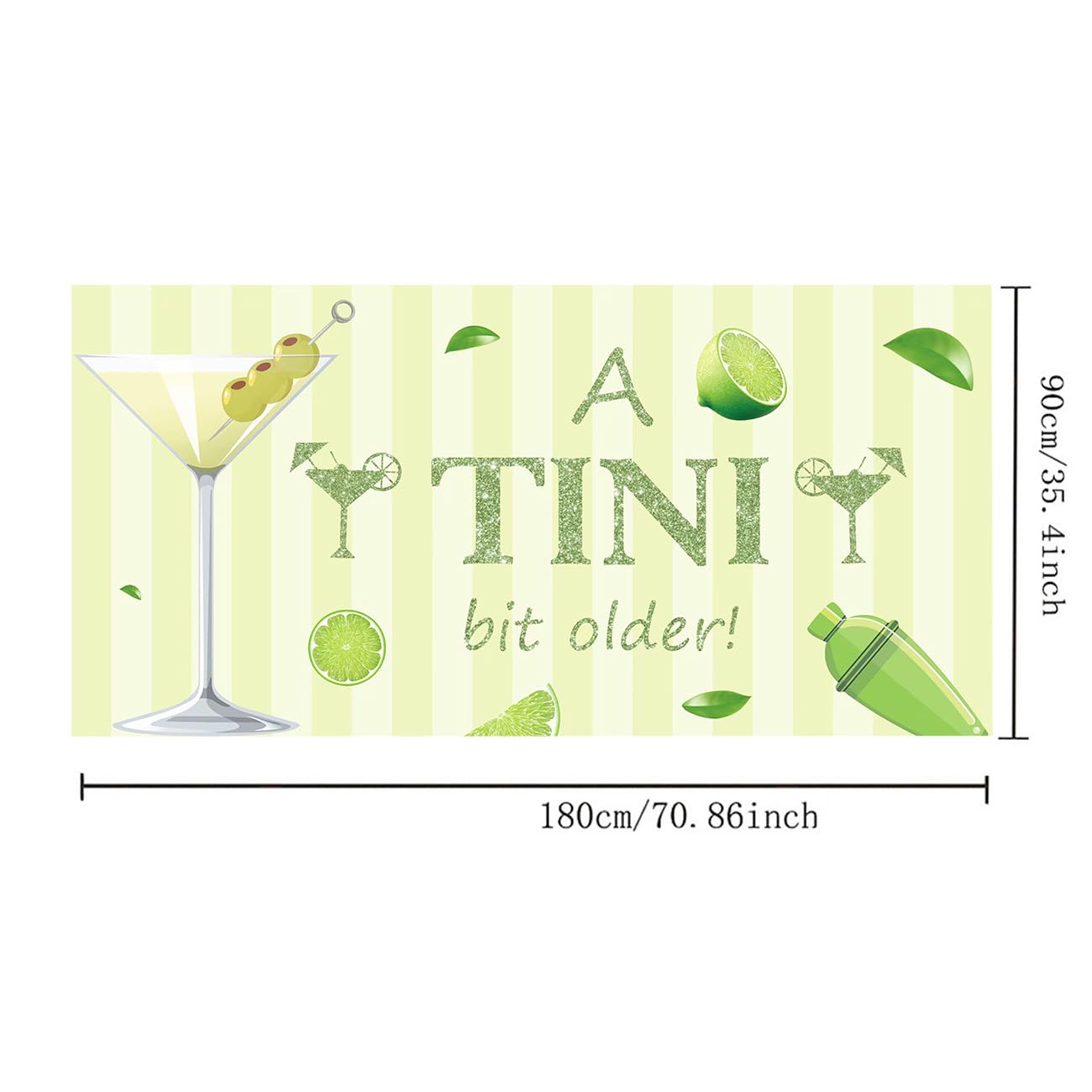 A Tini Bit Older backdrop- Martini Bar Party Decorations,Martini Bar Birthday Party Decor,A Tini Bit Older Birthday,Martini Party Decorations,Weenies and Tinis,Tini Bar Themed Bachelorette Party