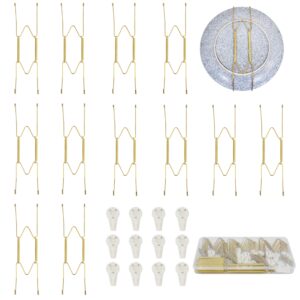 plate hangers - 8 inch 12 pack plate hangers for the wall plate hangers plate wall hangers for display plate wall hangers plate holders for displaying on wall plate holder plate wall hanger