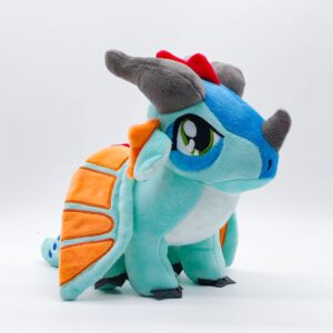 geydzswgs wings of fire plush toys,11.8 inch dragon plushies stuffed animals doll pillows plush for kids and gaming fans christmas birthday gift, blue, kl011