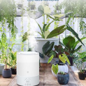 Esemoil Humidifiers for Bedroom, for Large Room, 2.5L Top Fill Cool Mist Humidifiers for Baby, Plants, Smart WiFi Air Humidifier with Diffuser and Nightlight, 28dB, 24H Long Runtime, Work with Alexa