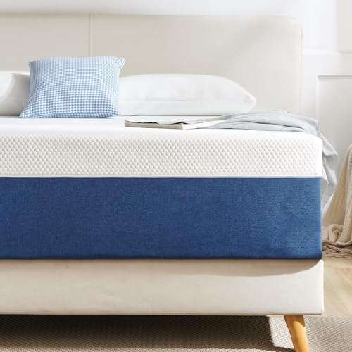 Natulliy Twin Mattress 6 Inch Gel Memory Foam Mattress in a Box, Medium Firm Support, Removable Cover, Fits Various Bed Frames,Non-Fiberglass Twin Size Mattress