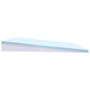 bed wedge mattress topper incline 4-inch twin xl, cool gel memory foam