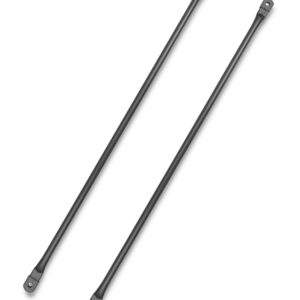 2 Pcs 100cm/39.4inch Garden Swing Replacement Rods for Hanging Swing Seat to Frame, Black Metal Round Rods