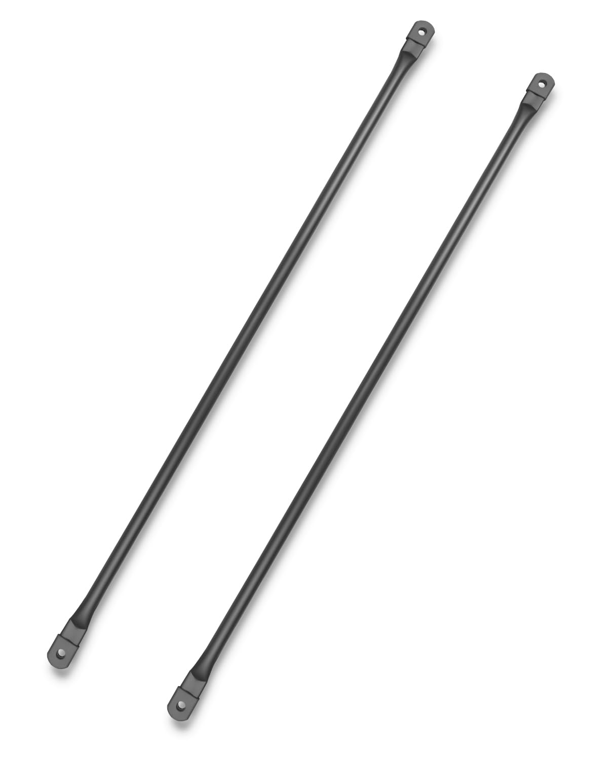 2 Pcs 100cm/39.4inch Garden Swing Replacement Rods for Hanging Swing Seat to Frame, Black Metal Round Rods