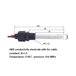 Water EC Transmitter EC Sensor TDS Conductivity Sensor Module 4-20ma 0-5V 0-10V RS485 Output Analog Output Voltage(EC 0-4400,0-10V)