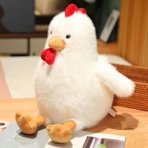 yuthsona chicken stuffed animal plush chicken pillow toys hen stuffed farm animal plush doll soft chicken plush sleeping pillow gifts for kids birthday decoration