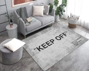 ztfgzsxg keep off area rugs grey 3d printed modern large carpet non-slip floor mat rugs for bedroom livingroom playroom home decor mat 3.3' x 5'