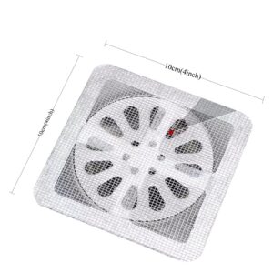 Disposable Shower Hair Catcher,30 pcs Drain Strainers Covers,Shower Mesh Drain Cover Hair Catcher,Bathtub Hair Catcher for Drain,Drain Sticker for Bathroom, Laundry, Bathtub, Kitchen, Sink (30)