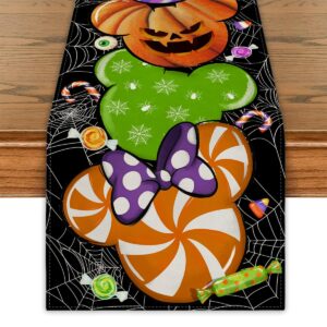 halloween table runner halloween cartoon mouse table cover haunted mansion decor halloween decorations for home party