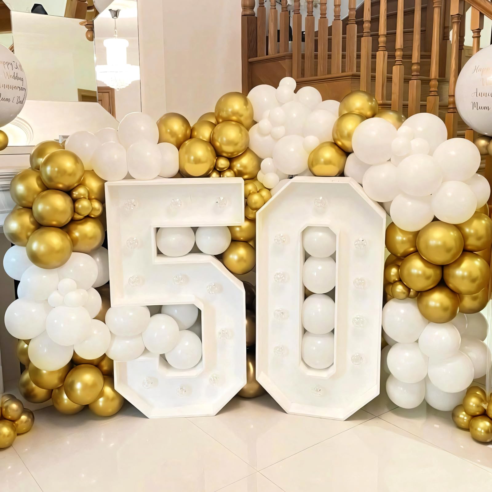 110pcs White Balloons 12 Inch White Latex Balloon Garland Arch Kit for Birthday Baby Shower Wedding Anniversary Graduation Party Decorations