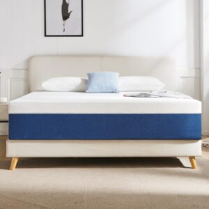 Natulliy Twin Mattress 6 Inch Gel Memory Foam Mattress in a Box, Medium Firm Support, Removable Cover, Fits Various Bed Frames,Non-Fiberglass Twin Size Mattress