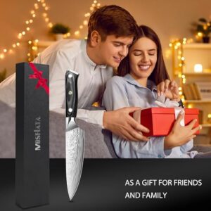 MOSFiATA Chef Knife, 6 Inch Sharp Kitchen Knife High Carbon German EN1.4116 Stainless Steel Cooking Knife, Chopping Knife Kitchen Knives with Ergonomic Handle, Gift Box