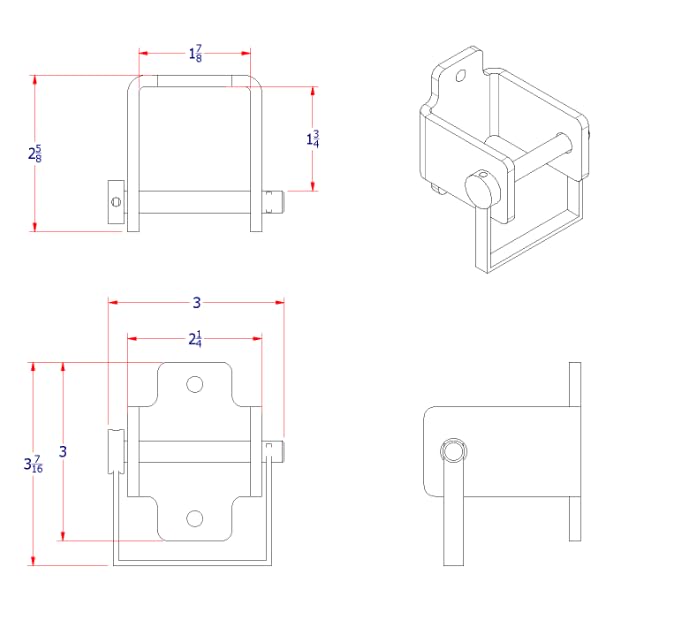 Stainless Steel Tool Holder Bracket for Shovels, Brooms, Rakes, Tools, and More for Semi Trucks, Custom Builds, Semi Tankers, Trailers, Tow Trucks, Yard Maintenence, Headache Racks, and more