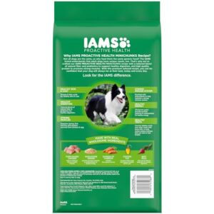 Iams Adult Minichunks Small Kibble High Protein Dry Dog Food with Real Chicken, 3.3 lb. Bag (Pack of 2)