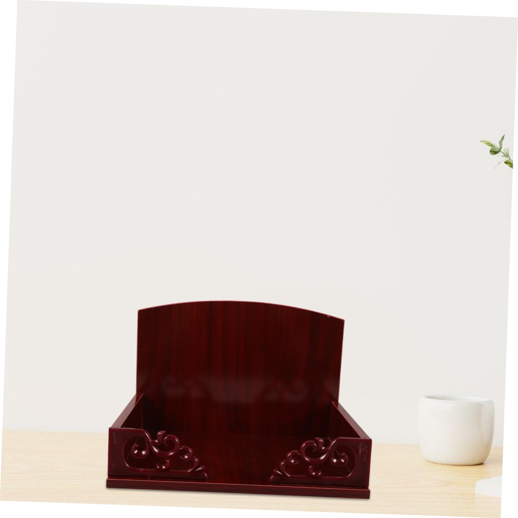 Cabilock Buddha Statue Altar Buddha Shelf for Desktop Wood Buddhist Altar Buddha Shelf for Home Tabletop Buddha Shelf Wood Carving Buddhist Altar Multi-functional Buddha Shelf