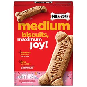 Milk-Bone Original Dog Treats for Medium Dogs, 24 Ounce, Crunchy Biscuit Helps Clean Teeth (Pack of 2)