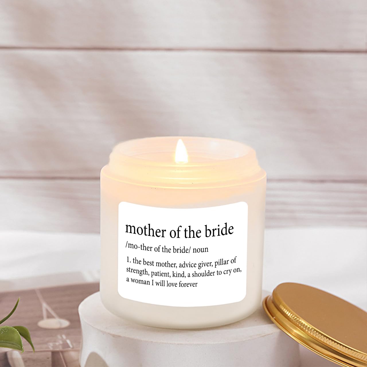 Mother of The Bride Gifts Candle - Wedding Gift for Mother of The Bride Mom of Bride Gifts Mother of The Bride Gifts from Bride Lavender Scented Candle 4oz