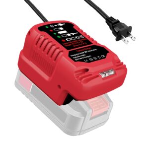 asunt 1701c-b 20v battery charger replacement for bauer 20v hyper.max lithium ion battery compact mini charger(battery not included)