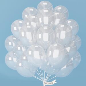 partywoo clear balloons 51 pcs 12 inch transparent balloons bubble balloons clear balloons bubbles for party decoration graduation bridal birthday baby shower wedding party decorations clear-y2