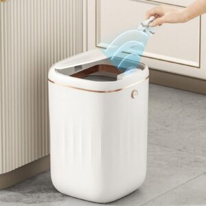 homary automatic trash can 5 gallon touchless motion sensor trash can white smart garbage can for bathroom kitchen office