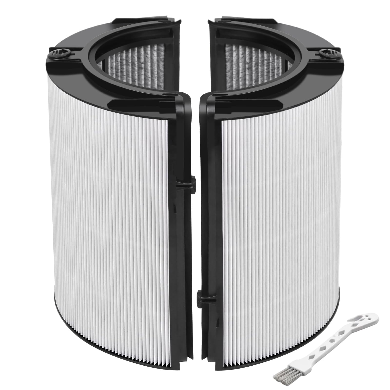 360° Combi Glass True H13 HEPA + Carbon Replacement Filter Compatible with Dyson TP10 HP10 HP09 TP09 HP07 TP07 TP06 HP06 HP04 TP04 PH04 PH03 PH02 PH01 DP04 HP4B PH3A TP7A TP7C TP4A TP4B, 2-in-1 Filter