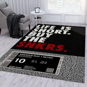 samil creations customized sneaker rug custom shoes label rugs sneaker room carpet sneaker mat sneaker life is short buy the sneakers 3x5 4x6 5x7 5x8 5,2x9 6x8 full size ct91