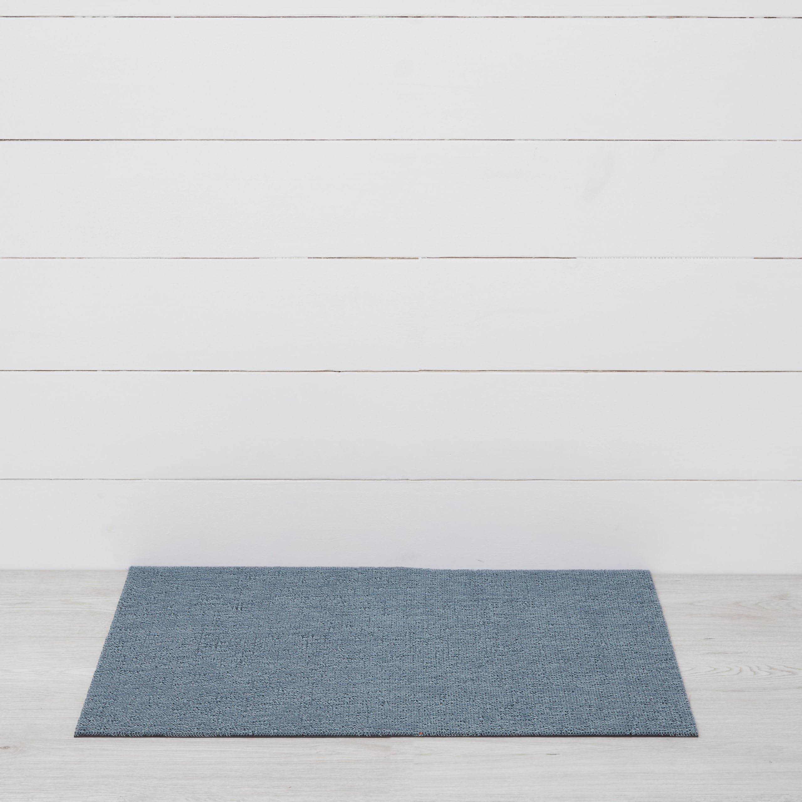 Chilewich Martha by Martha Stewart Heathered Shag Doormat 18x28 in Sea