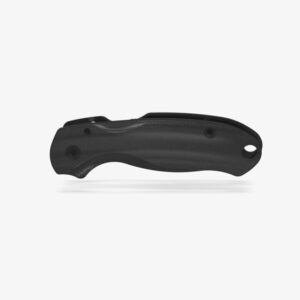 flytanium g-10 lotus scales compatible with spyderco para 3 edc folding pocket knife - fly-1023pb (pitch black)