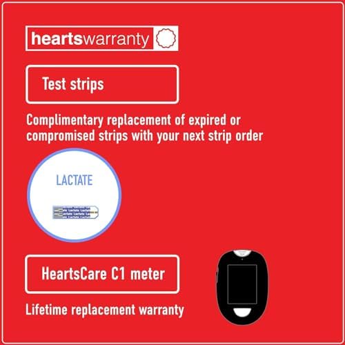 HeartsCare Lactate Strips - 25 Count