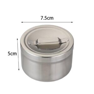 YsXoWiui Stainless Steel Medical Jar Lightweight Practical Gauze Holder Gauze Container Sturdy Apothecary Jar Small for Beauty Salon