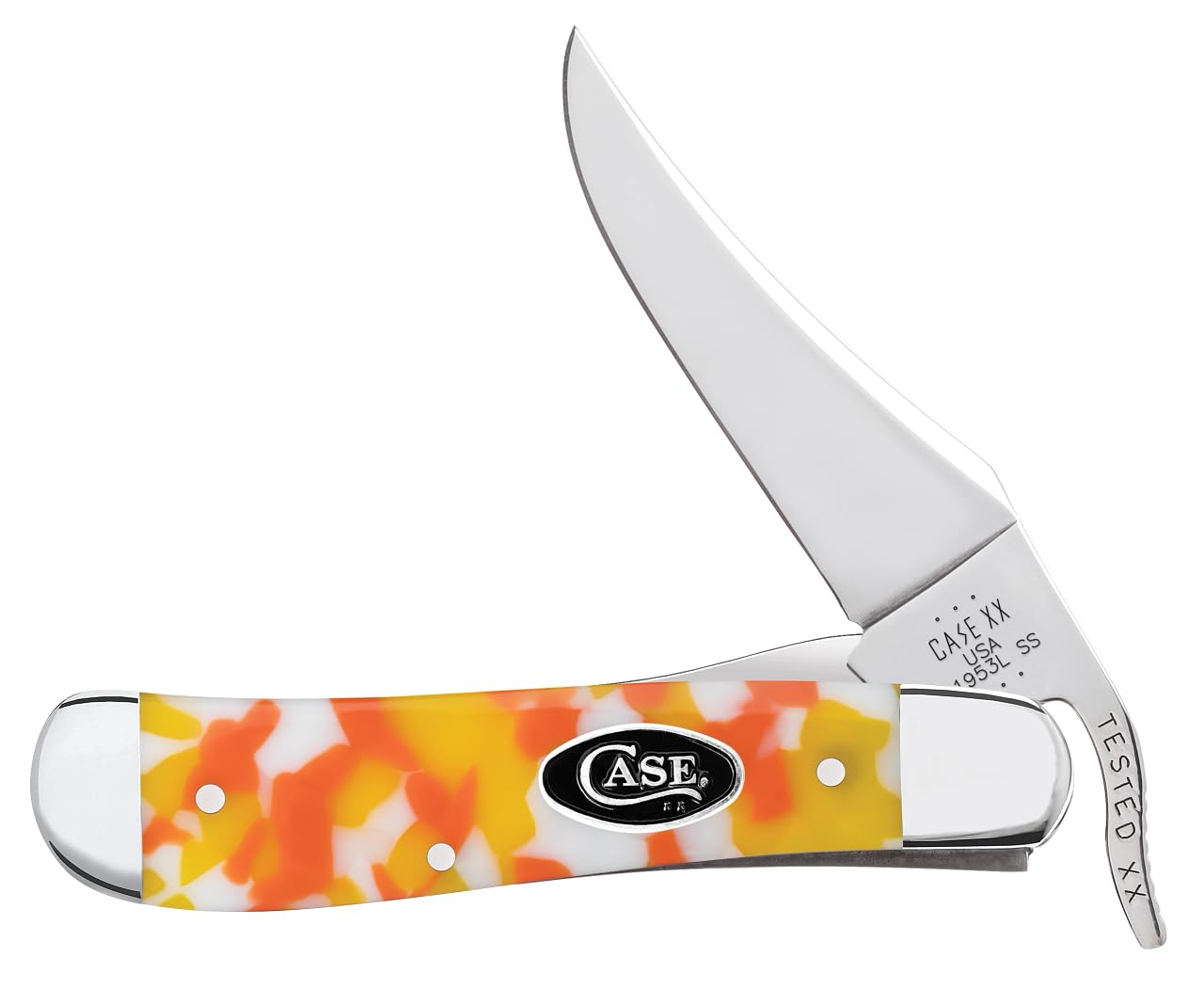 Case Candy Corn Kirinite - Smooth RussLock Knife(101953L SS)