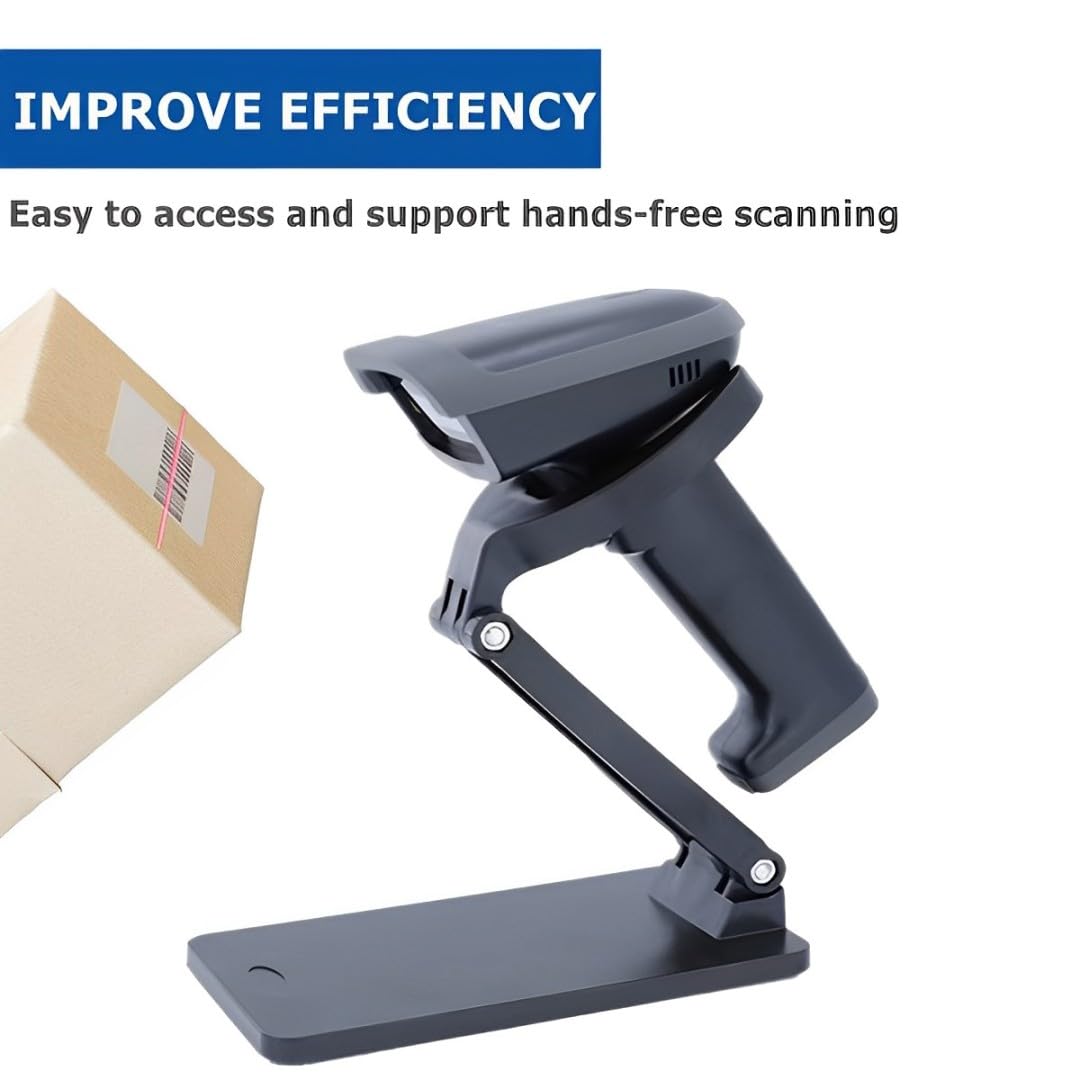 YurMemo Universal Scanner Holder Free-Installed Barcode Scanner Holder Adjustable Scanner Stand for Zebra Symbol LS2208 LI4278 DS2208 DS4308 DS9208 Most Barcode Scanners