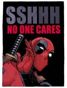 marvel deadpool plush throw blanket - measures 50 x 70 inches, red and black super soft lightweight fleece bedding