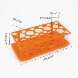 jiuwu 28 pcs centrifuge Tubes 1/2 oz Test Tubes with caps 5/3 oz Test Tubes with Rack（10 * 50 ml and 18 * 15 ml) for lab Tubes、Laboratory Supplies