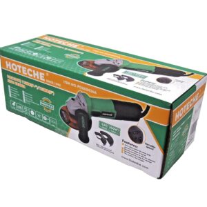 Hoteche 4-1/2"" 5"" Electric Variable Speed Angle Grinder 10AMP P800426A, Green