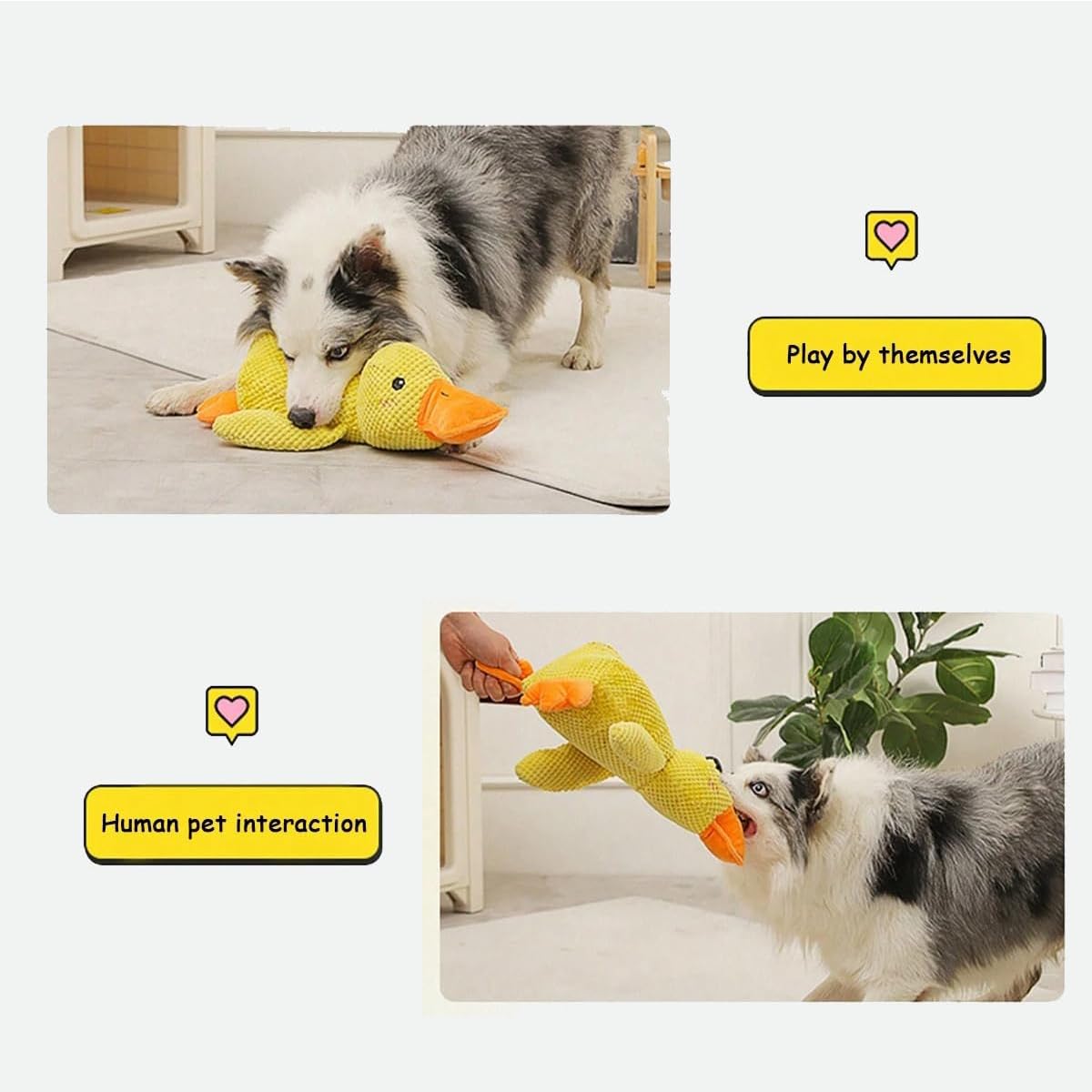 Generic 2024 The Mellow Dog Calming Duck,Calming Duck Dog Toy,Yellow Duck Dog Toy,Duck Toy for Dogs,The Calming Duck Dog Toy,Dog Toy Duck with Squeaker (1PCS-A)