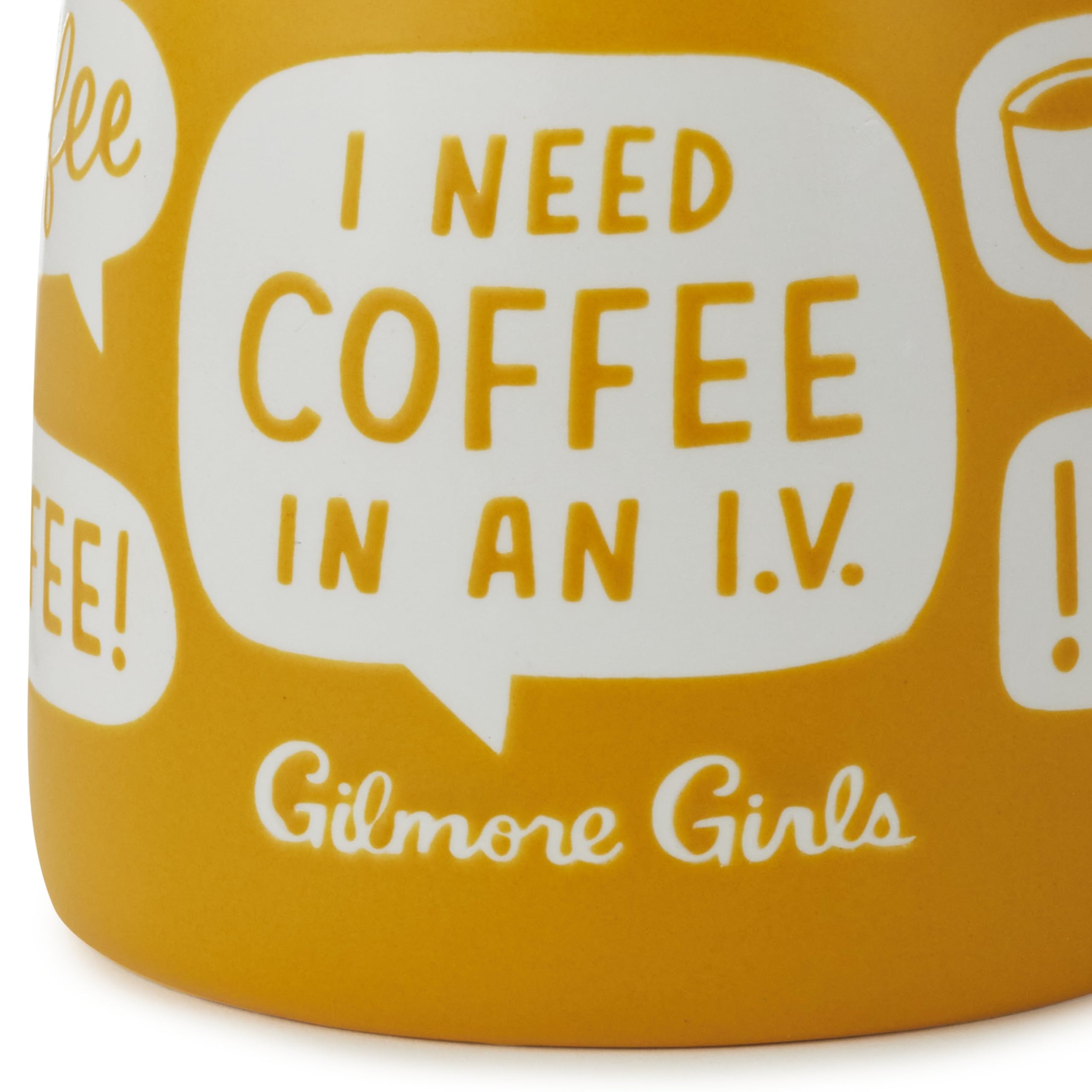 Hallmark Gilmore Girls Mug (Coffee Coffee Coffee), 21 oz., Gift for Mom, Sister, Fans