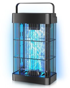 bug zapper outdoor mosquito zapper 4200v electric fly zapper indoor high-voltage mosquito killer for home, patio, kitchen, backyard, camping, black