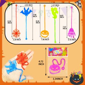 Kannove Halloween Sticky Hands Toys Gifts for Kids 20 PCS, Halloween Treats Non Candy Basket Goodie Bag Stuffer Fillers Party Favors Prizes for Toddlers, Halloween Trick or Treat Toys for Boys Girls