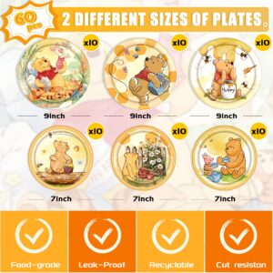 Cartoon Style Baby Shower Decorations,150 Pcs Animated Birthday Party Supplies.Including 9″ and 7″ Party Paper Plates,Cups,Napkins and Forks for 30 Guests. Perfect for Boys,Girls and Kids Party Favors