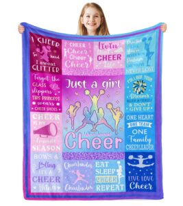 turelos cheerleader gifts, cheer stuff, cheer gifts, cheerleading stuff, cheerleading gifts, cheer coach gift, cheerleader gifts for girls, cheer blanket, cheer gifts for girls throw blanket 60x50in