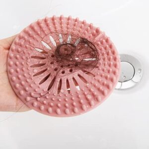 6 Psc Hair Catcher Shower Drain Hair Catcher Rubber Stopper Shower Drain Covers for Bathroom