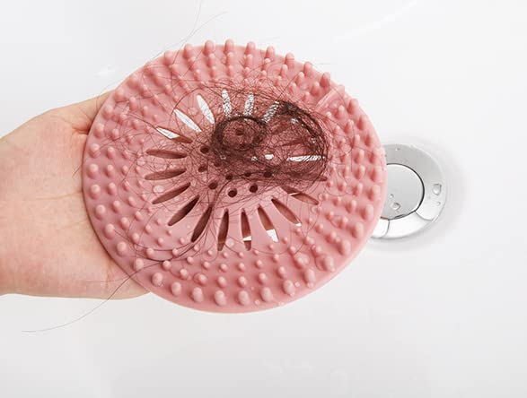 6 Psc Hair Catcher Shower Drain Hair Catcher Rubber Stopper Shower Drain Covers for Bathroom