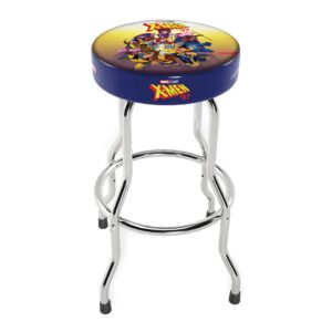 arcade1up adjustable video game stool with leg extenders, x-men -97