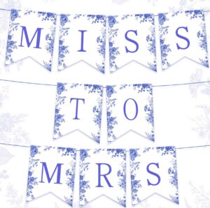 jevenis blue miss to mrs banner something blue before i do banner for women something blue bridal shower decoration blue bridal shower bachelorette engagement wedding