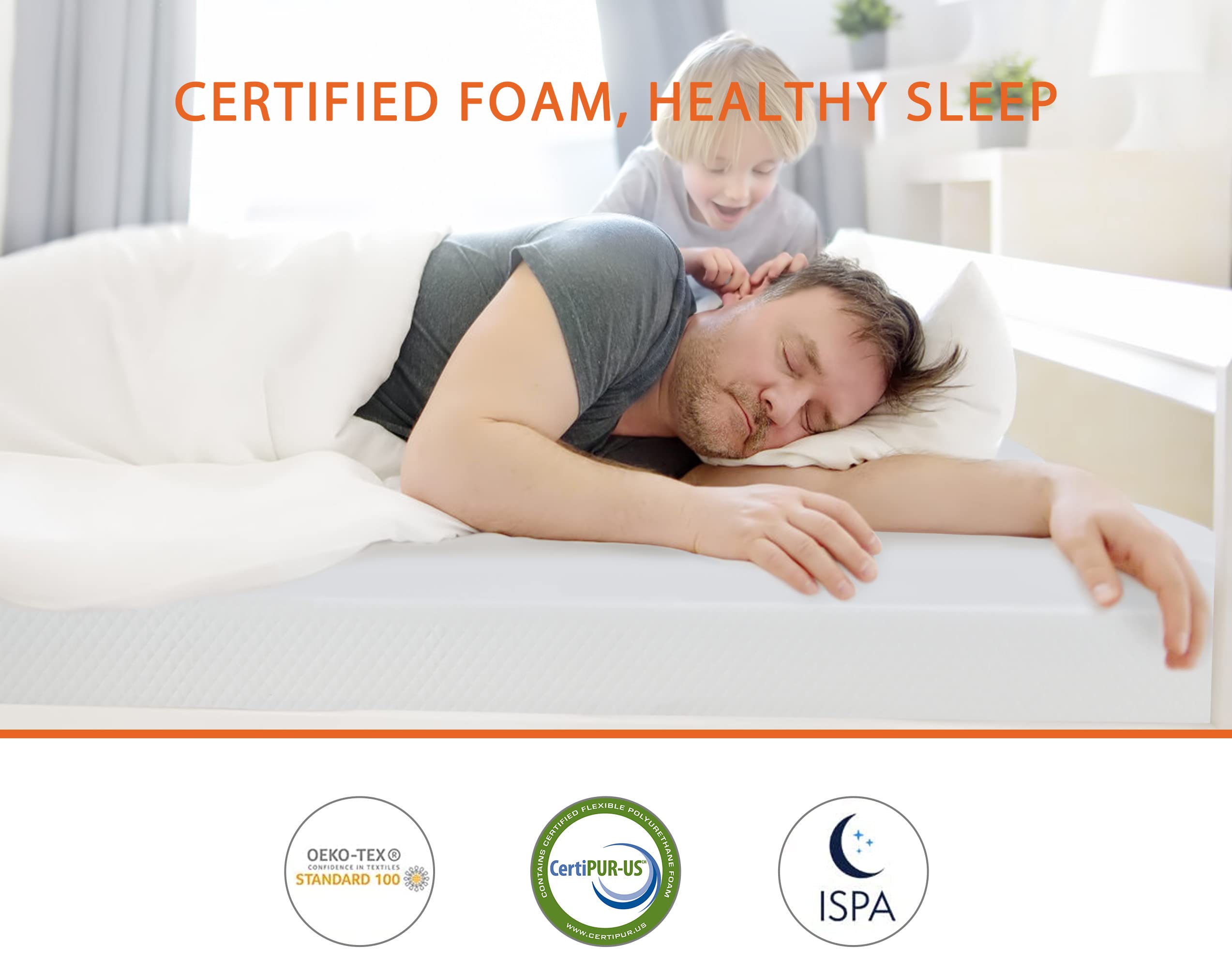 HWGEBY Queen Mattress,6 Inch Medium Firm Mattress, Gel Memory Foam Mattress, Cool to Sleep and Pressure Relief, Certipur-Us Certified, Memory Foam Mattress,Queen Size Mattress in a Box